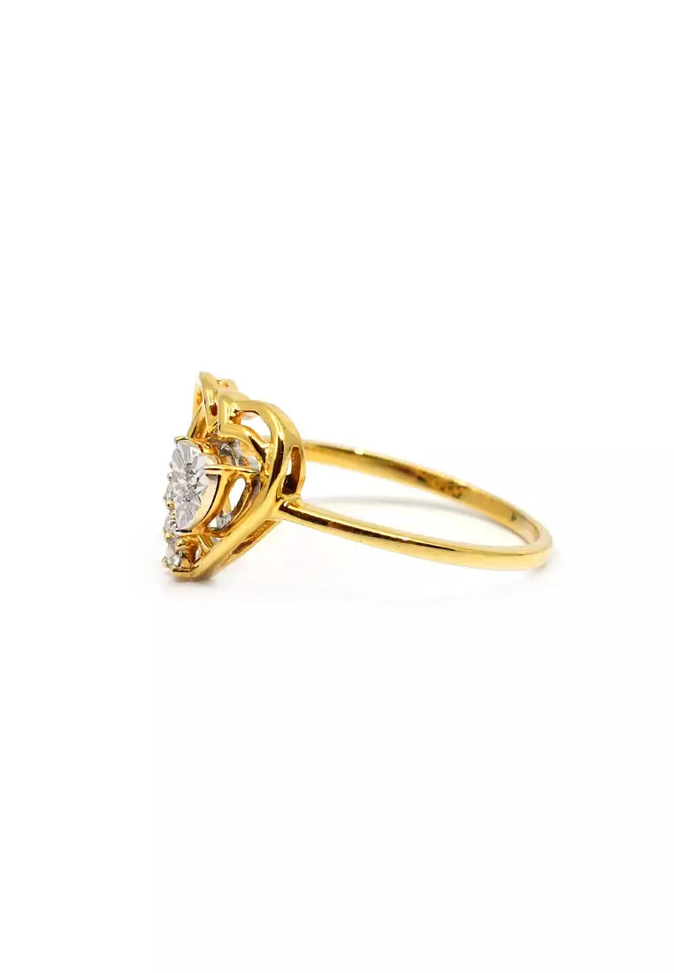 Buy CEBUANA LHUILLIER JEWELRY 18K Locally Made Yellow Gold Lady Ring ...