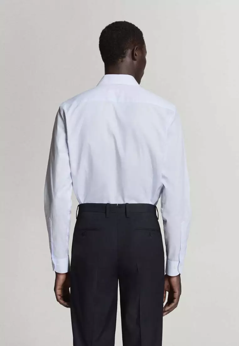 Buy MANGO Man 100% Cotton Slim-Fit Suit Shirt 2026 Online | ZALORA