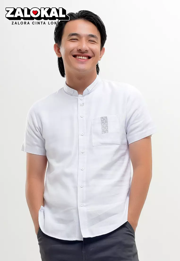 Jual RABBANI Rabbani - Kemeja Koko Lengan Pendek Najwan Slimfit Pdk ...