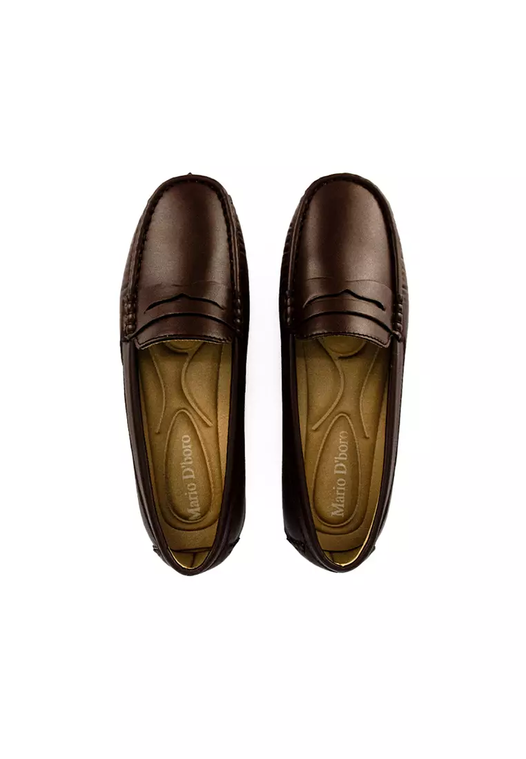 Buy Mario D' boro Runway Women's Loafers Shoes LX 22866 Dark Brown C48 ...