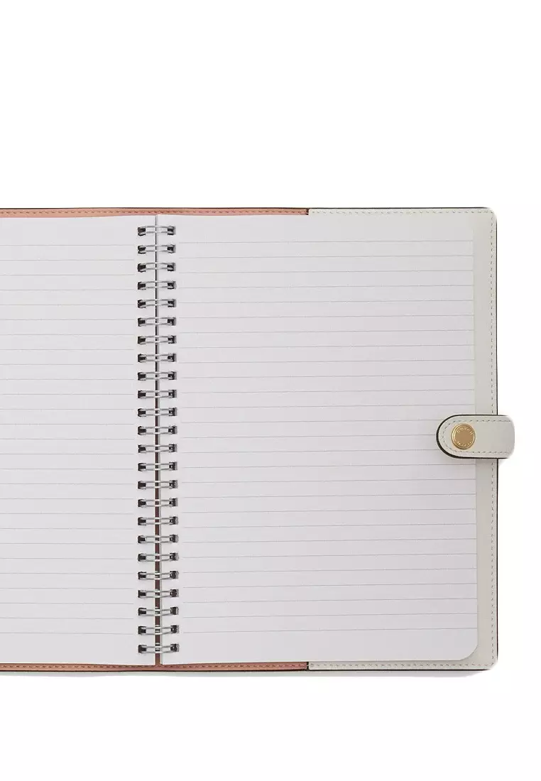 網上選購 Coach Notebook In Signature Canvas With Floral Print - Sand Multi ...