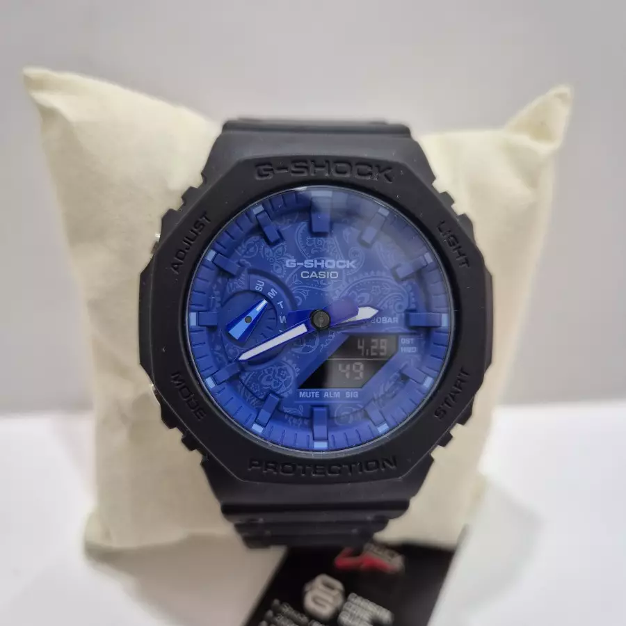 Jual Casio Casio G-Shock GA-2100BP-1ADR Dasar Biru Karet Hitam Cowok ...