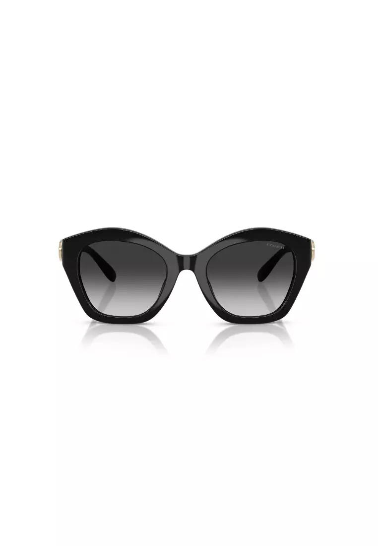 Buy Coach Women's Irregular Frame Black Injected Sunglasses - HC8421U ...