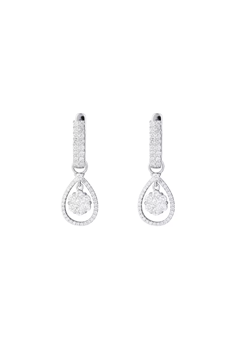 Buy TOMEI TOMEI Diamond Earrings, White Gold 750 Online | ZALORA Malaysia