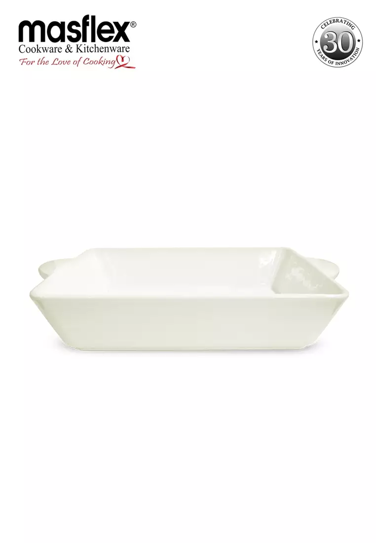 Buy Masflex Masflex 11" Rectangular Porcelain Bakeware 1300 ML 2024 ...