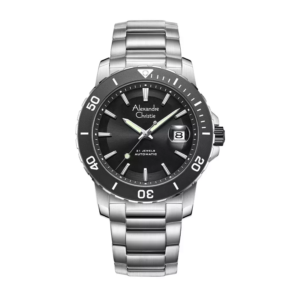 Jual Alexandre Christie Alexandre Christie 6141 Automatic Rantai Silver ...