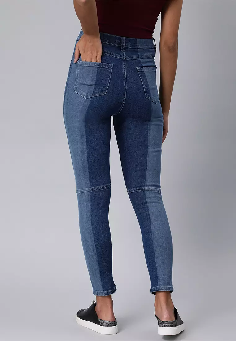 Buy London Rag Dark Blue Block Two Skinny Jeans Pants 2025 Online ...