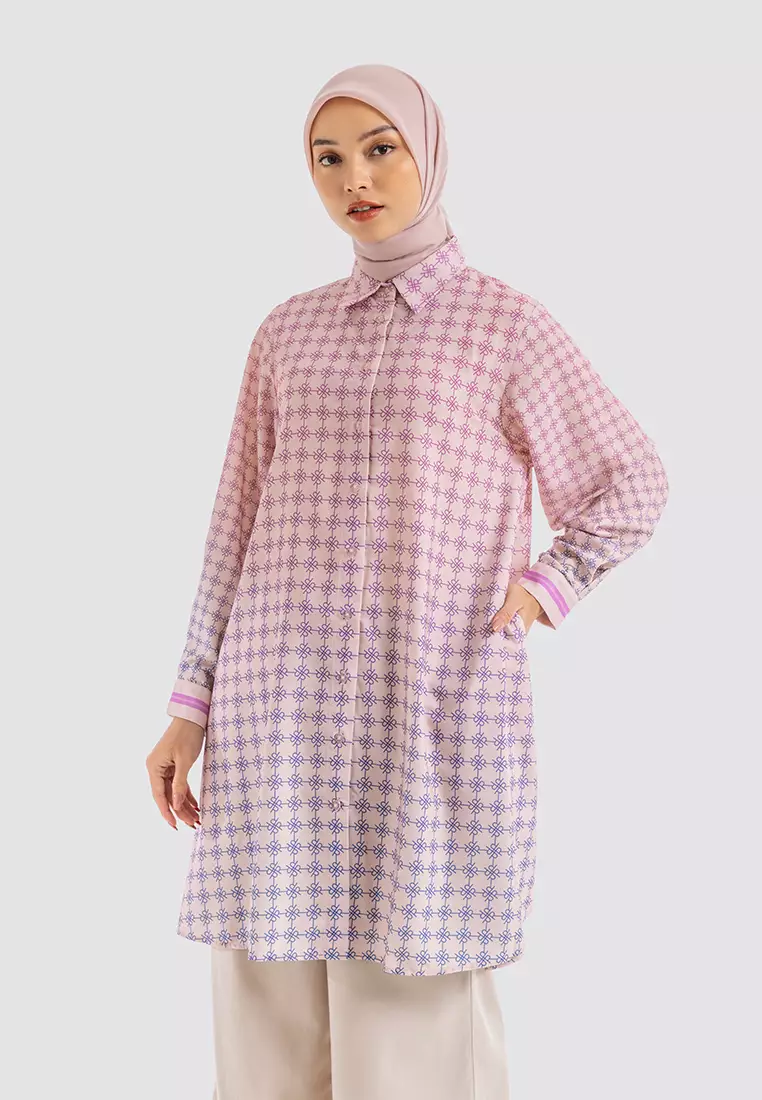 Jual Riamiranda Ria Miranda Peach Liara Tunic Original 2024 | ZALORA ...