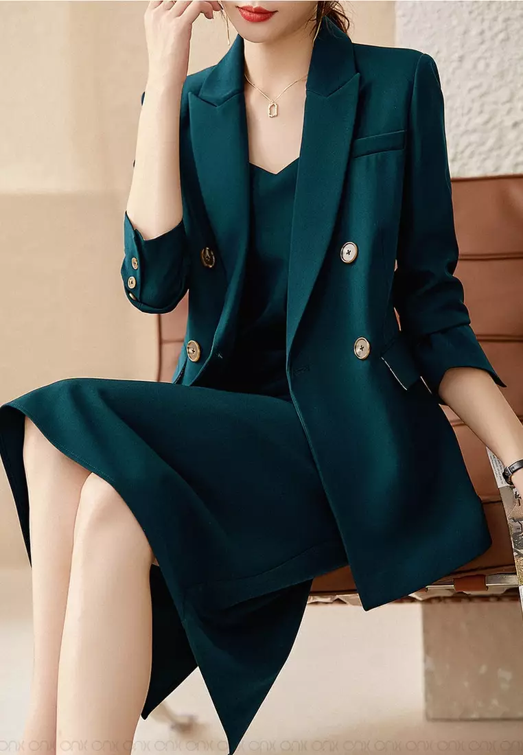 Buy A-IN GIRLS Light Luxury OL Suit Jacket + Suspender Dress Suit 2025 ...