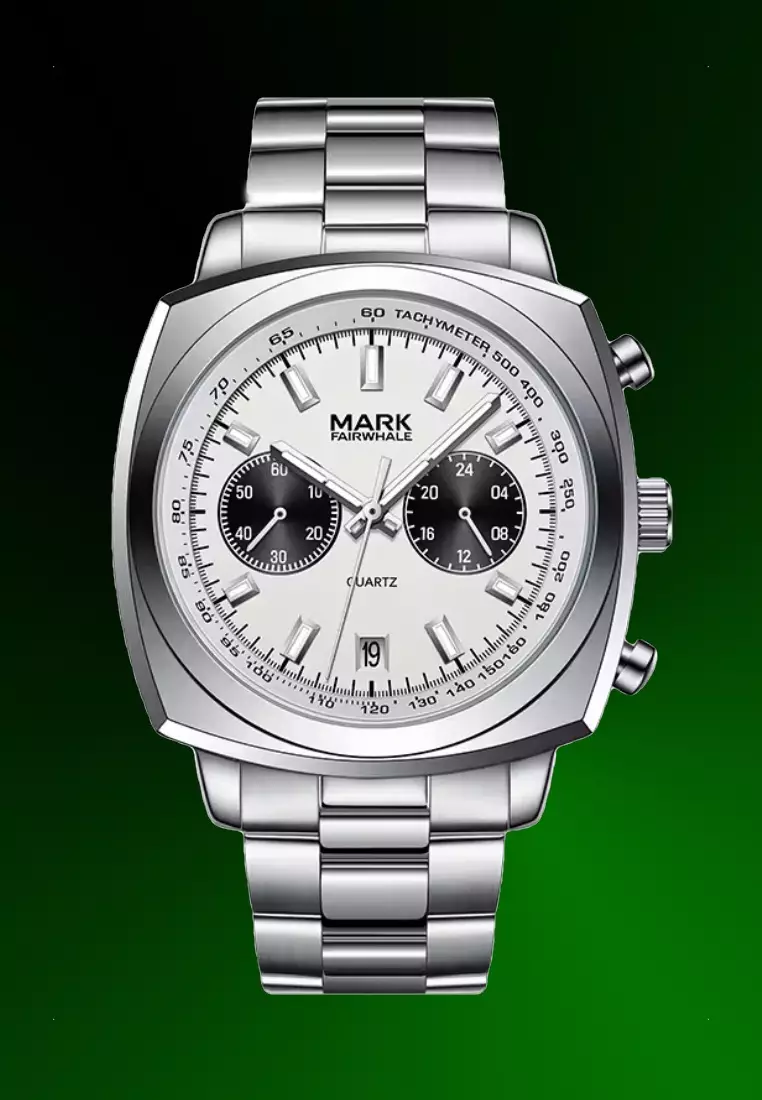 Buy Mark Fairwhale Unisex Retro Alloy Chronograph Quartz Watch, 44mm ...