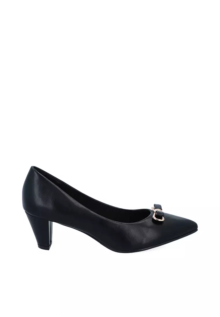 Buy Carlo Rino Black Ava Claire Pumps Online | ZALORA Malaysia
