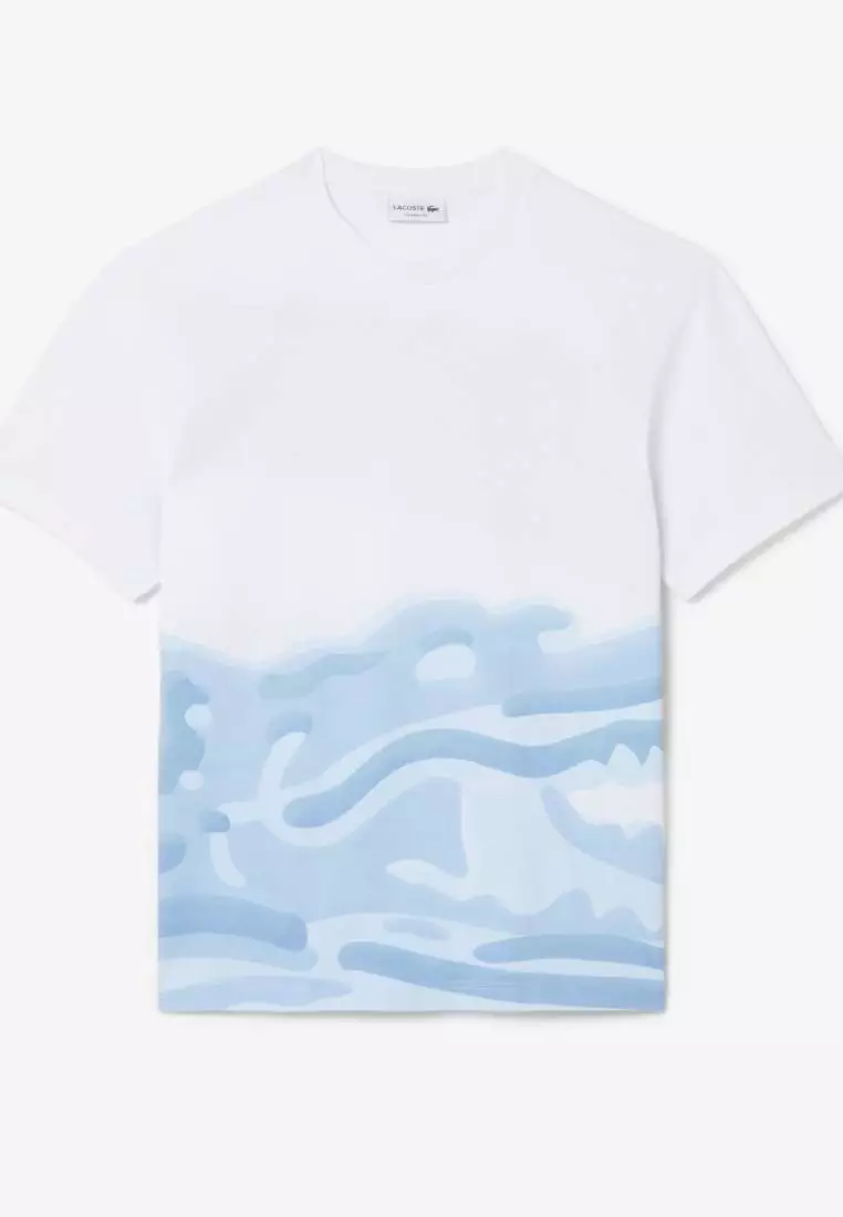 Buy Lacoste Printed Cotton T-shirt 2026 Online | ZALORA