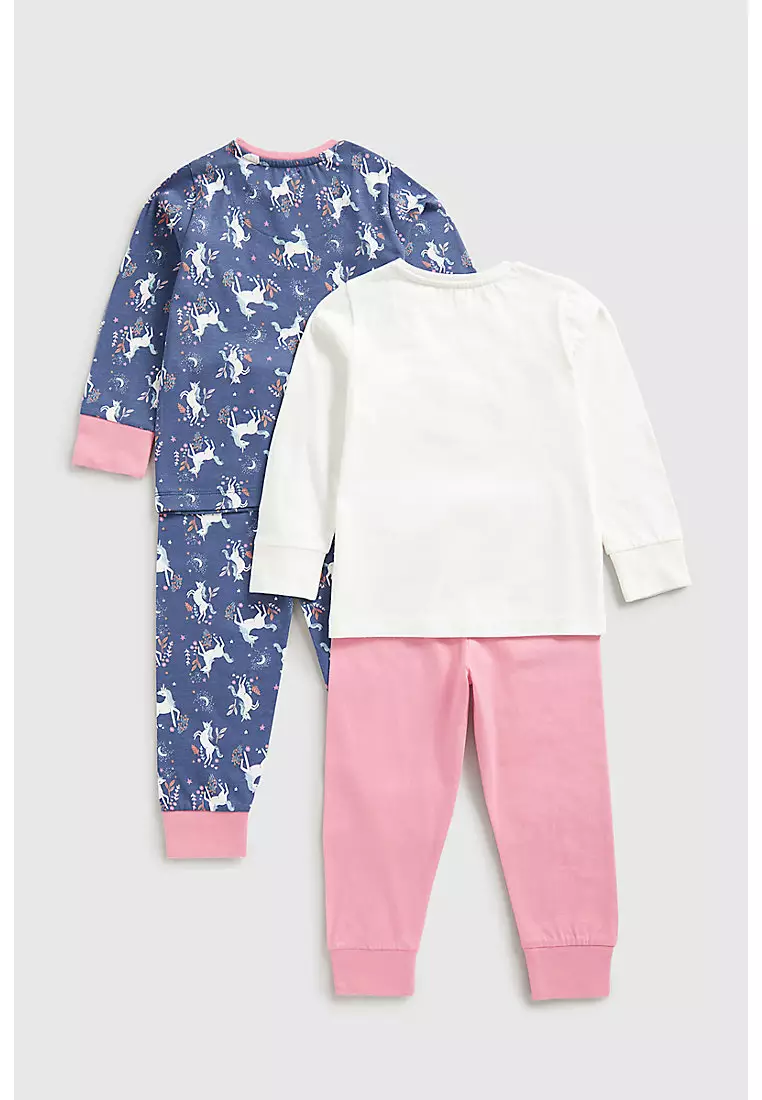 Buy Mothercare Mothercare Unicorn Pyjamas - 2 Pack Online | ZALORA Malaysia