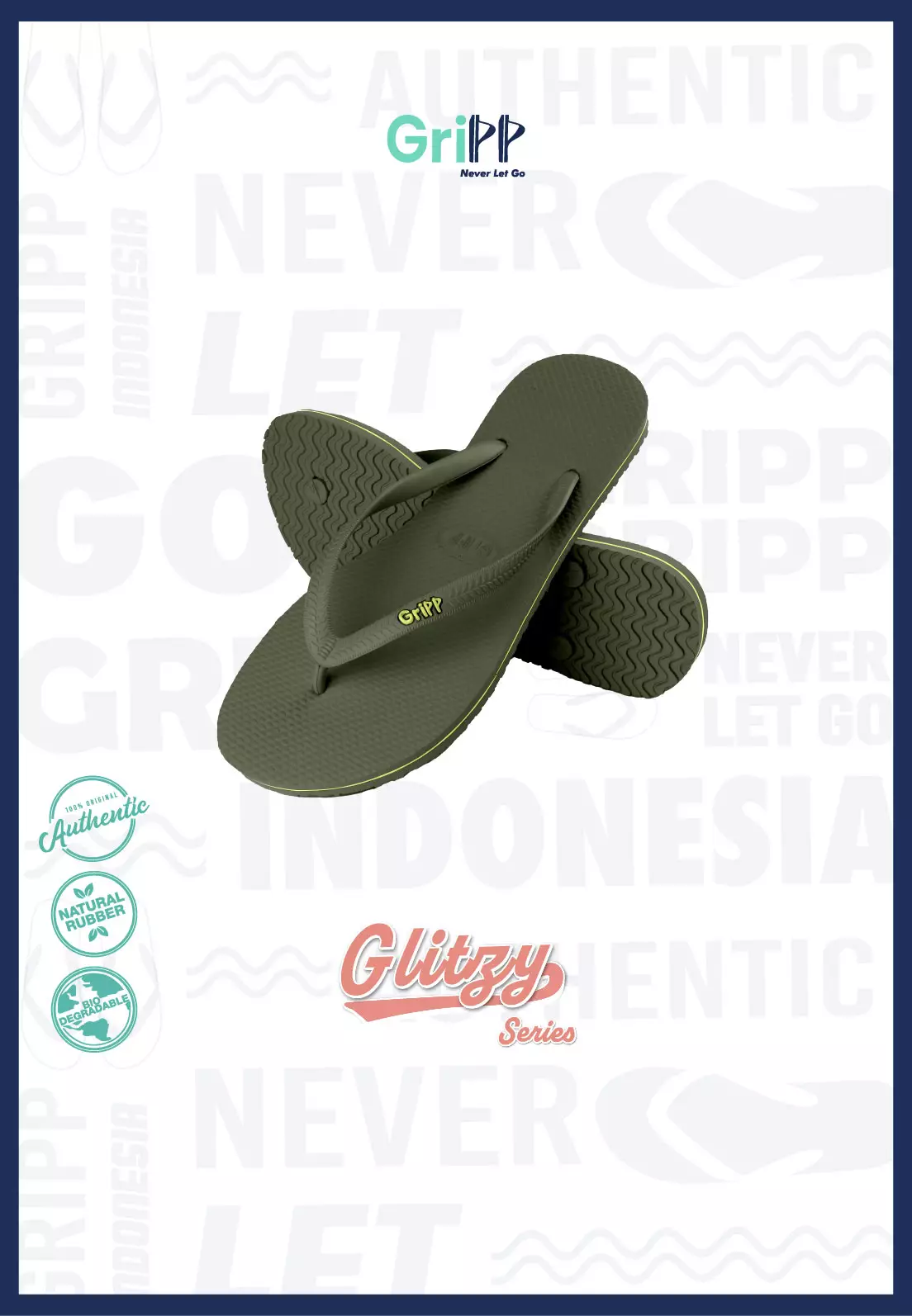 Jual GriPP GriPP - Glitzy Green Army Green Lime Original 2025 | ZALORA ...