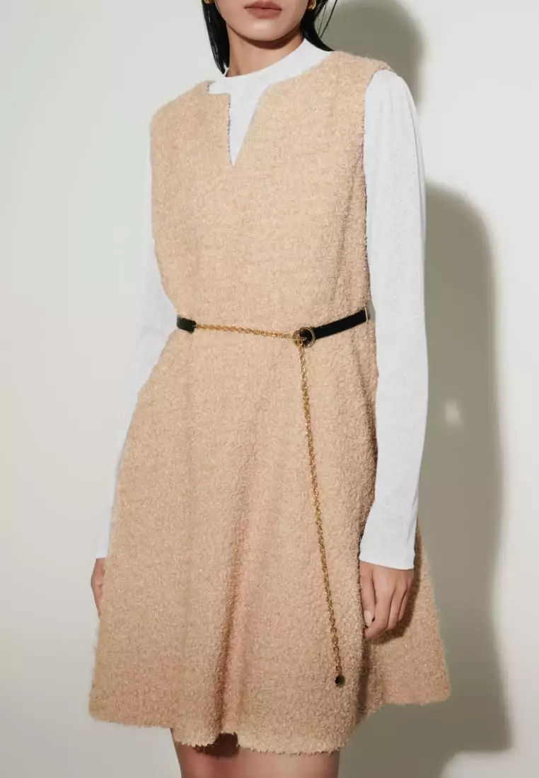 Buy G2000 Sleeveless Tweed Knit Flare Dress 2026 Online | ZALORA