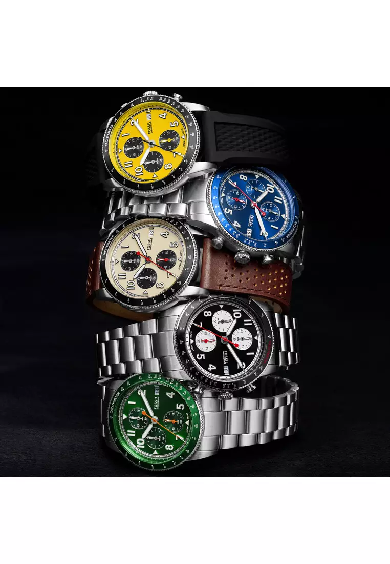 網上選購 Fossil Sport Tourer Chronograph Stainless Steel Watch FS6045 2025 ...