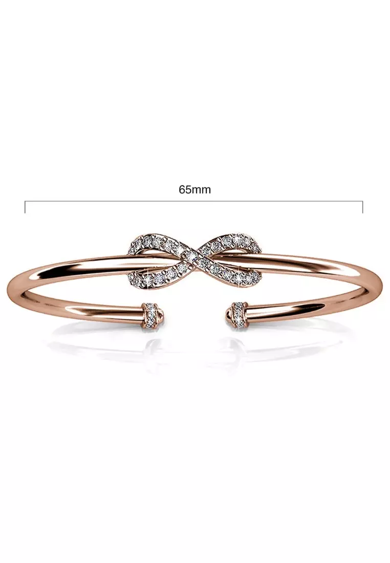 Buy Krystal Couture Infinity Knot Bangle Embellished with SWAROVSKI ...