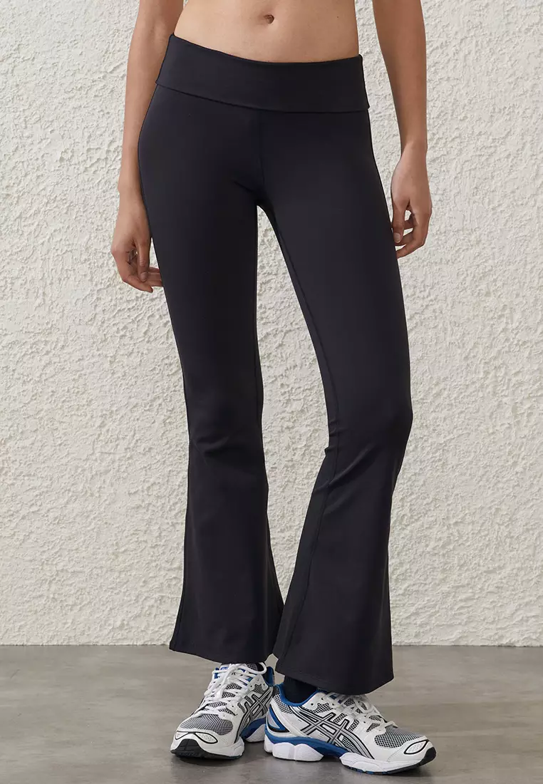 Jual Cotton On Body Ultra Soft Fold Over Flare Tights- Asia Fit ...