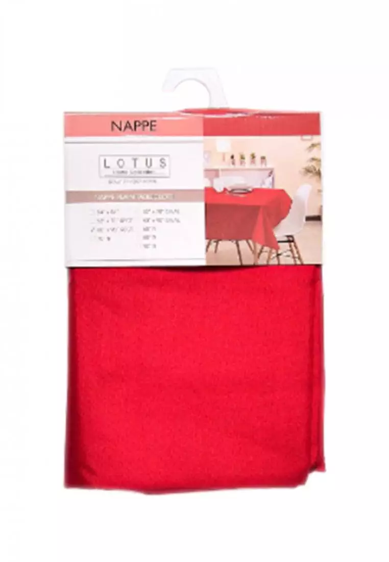 Buy The Landmark Lotus Home Collection Rectangular Table Cloth Nappe 60 ...