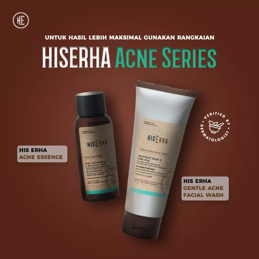 Jual Erha HISERHA Gentle Acne Facial Wash With Salicylic Acid, Zinc Pca ...