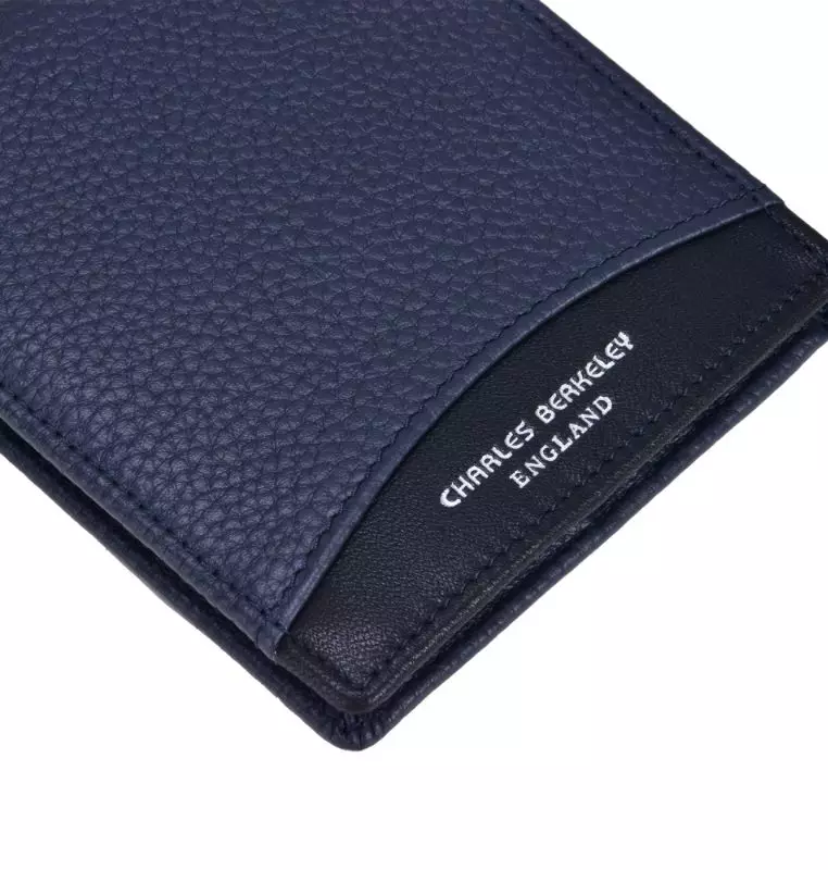 Buy Charles Berkeley Tumbled Leather Wallet & Matte Black Buckle Belt ...