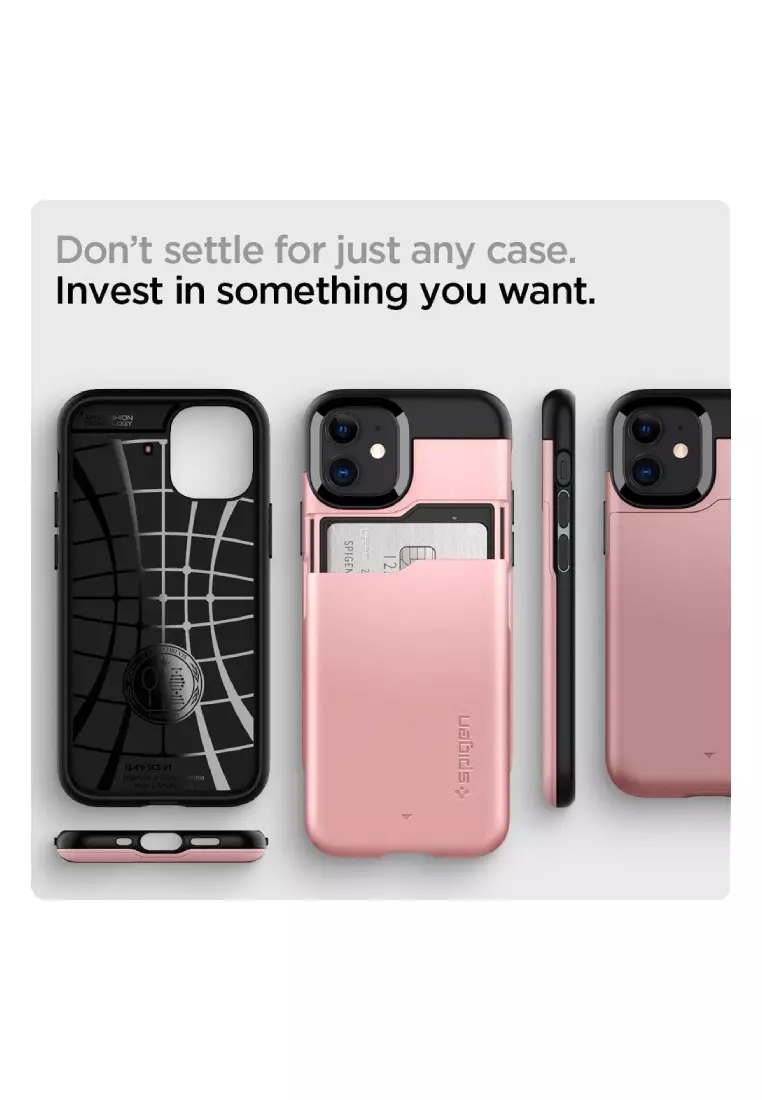 Buy Spigen Slim Armor CS Rose Gold Case for iPhone 12 Mini 2024 Online ...
