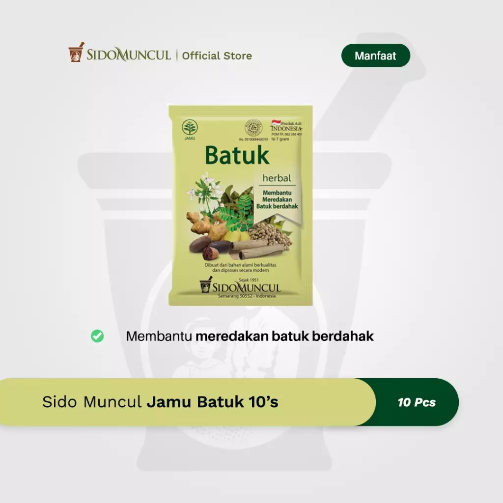 Jual Sido Muncul Sido Muncul Jamu Batuk 10's Herbal - Untuk Batuk ...