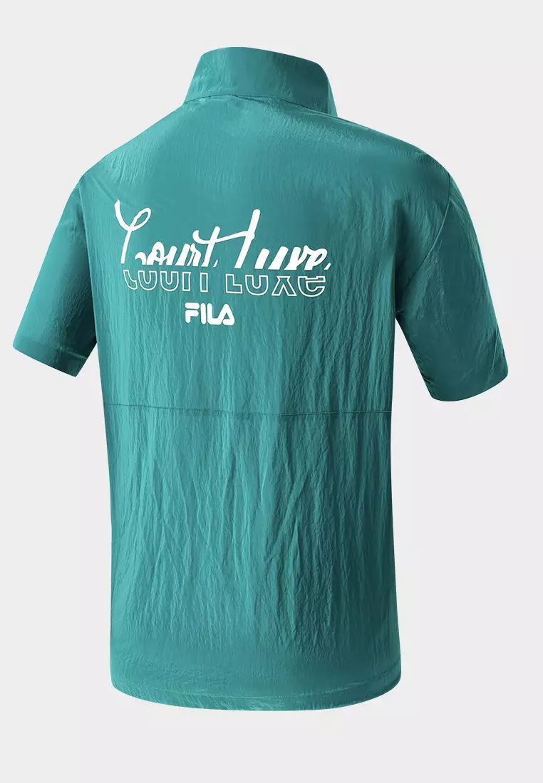 Buy FILA FILA CORE Men's TENNIS COURTOPIA Woven Jacket in Green 2026 ...