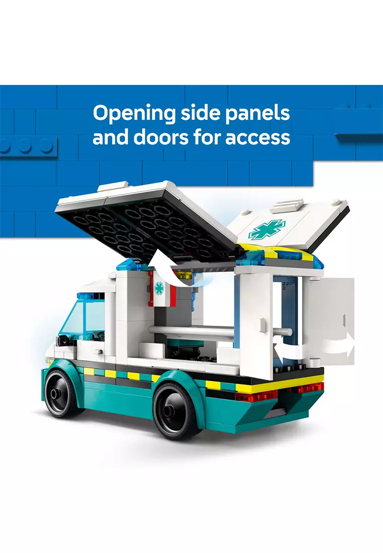 Buy LEGO® City 60451 Emergency Ambulance, Age 5+, Building Blocks, 2025 ...