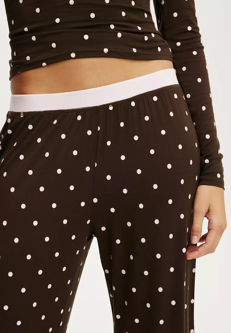 Buy Cotton On Body Sleep Recovery Petite Wide Leg Pants 2026 Online ...
