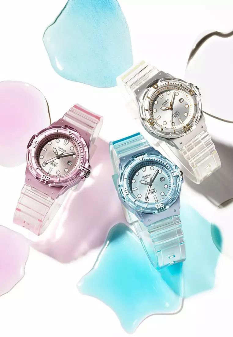 Buy Casio Women Analog Watch LRW-200HS-2EV Blue Resin Strap Online | ZALORA Malaysia