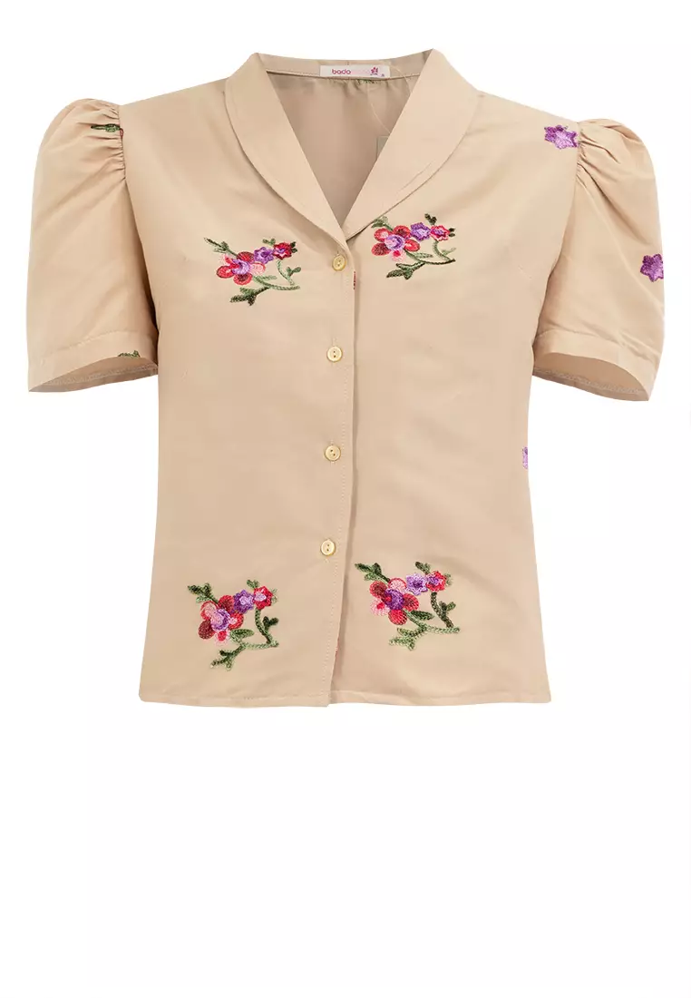 Buy BADOMODA AMINA Butterfly Sleeves Blouse 2025 Online | ZALORA ...