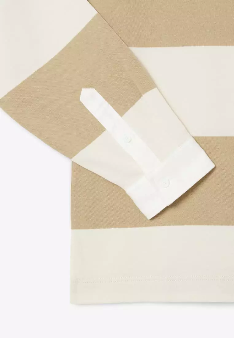 Buy Lacoste Relaxed Fit Striped Rugby Polo Shirt 2025 Online | ZALORA