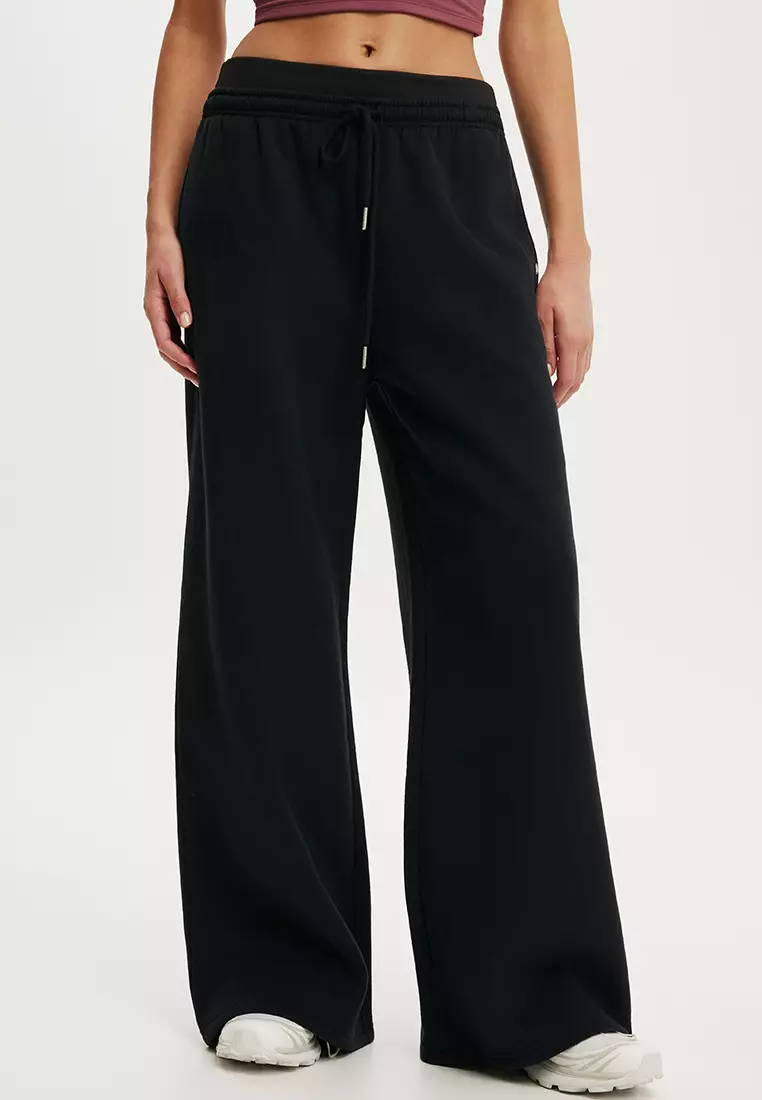 Buy Cotton On Body Plush Tie Waist Wide Leg Sweatpants 2026 Online | ZALORA