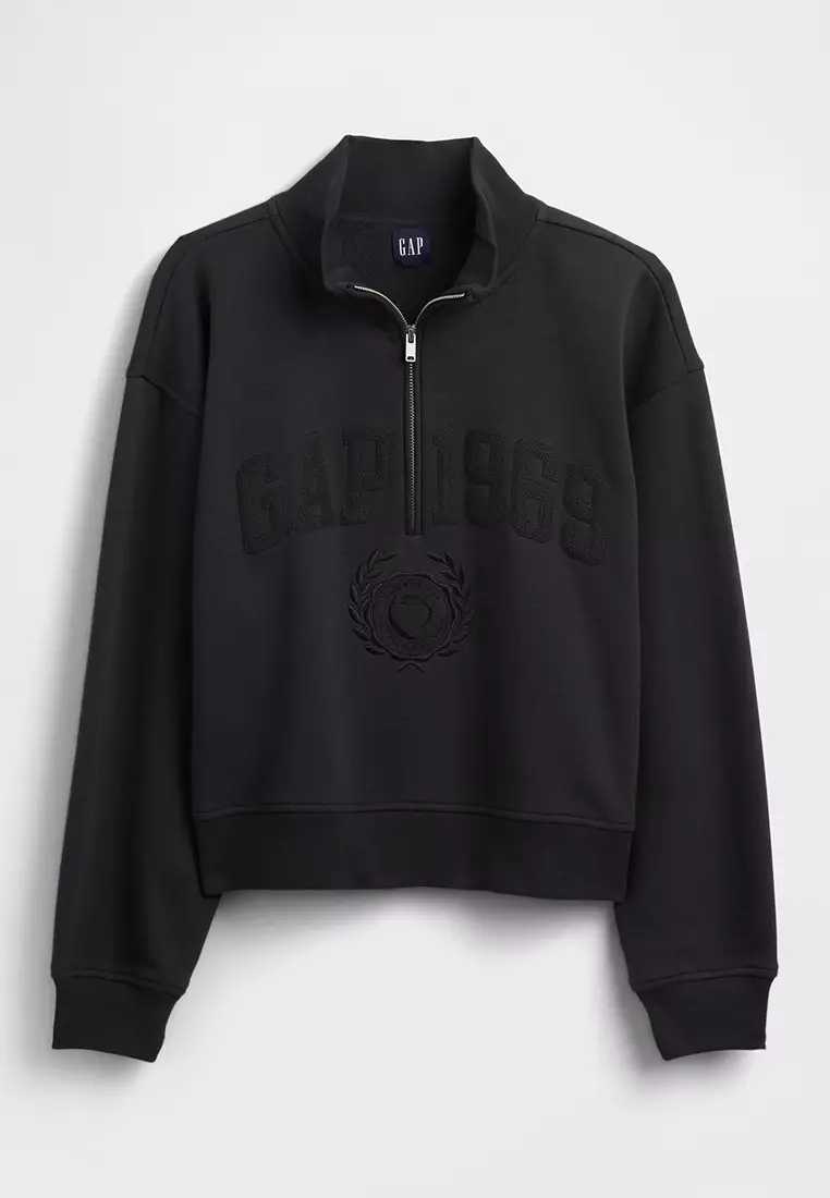 Buy GAP Logo Half Zip Sweatshirt 2026 Online | ZALORA