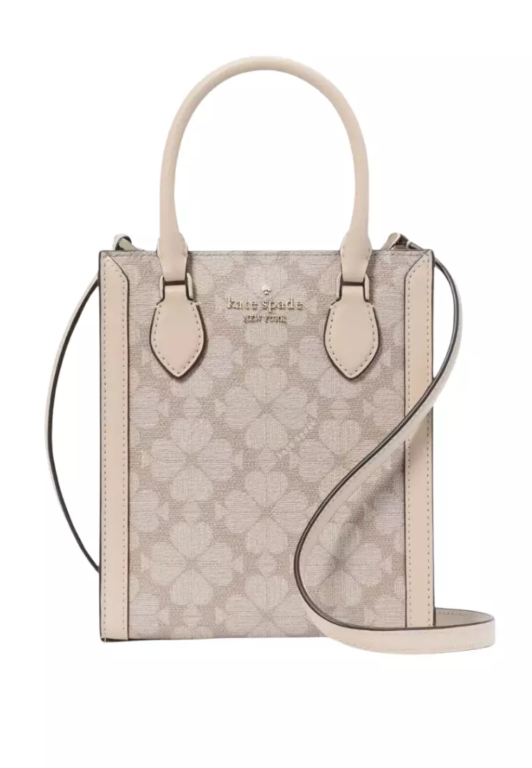 Jual Kate Spade Kate Spade Signature Spade Flower Mini Tote Dark Beige ...