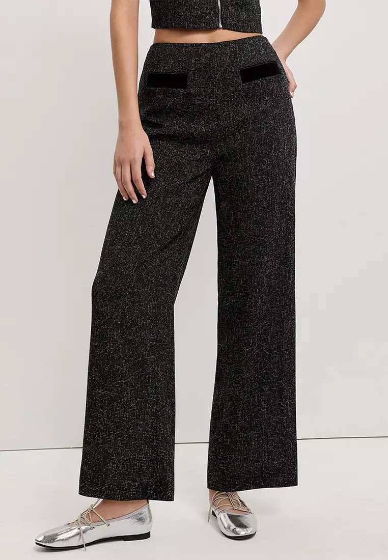 Buy Pomelo Tweed Pants 2026 Online | ZALORA Philippines