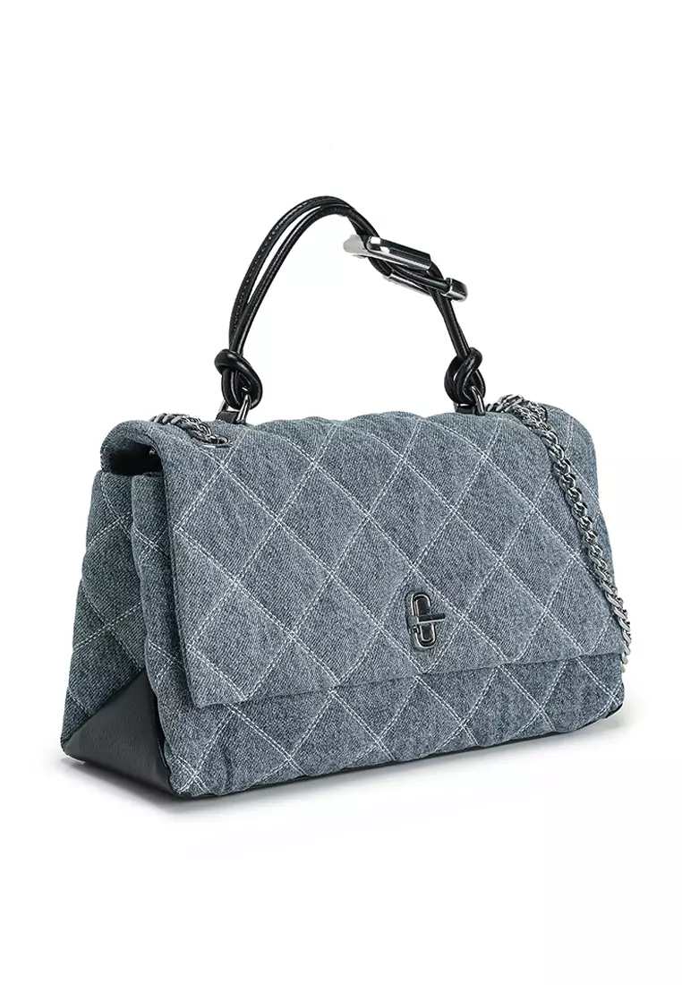 Buy Marc Jacobs The Quilted Denim Dual Convertible Shoulder Bag Online | ZALORA Malaysia