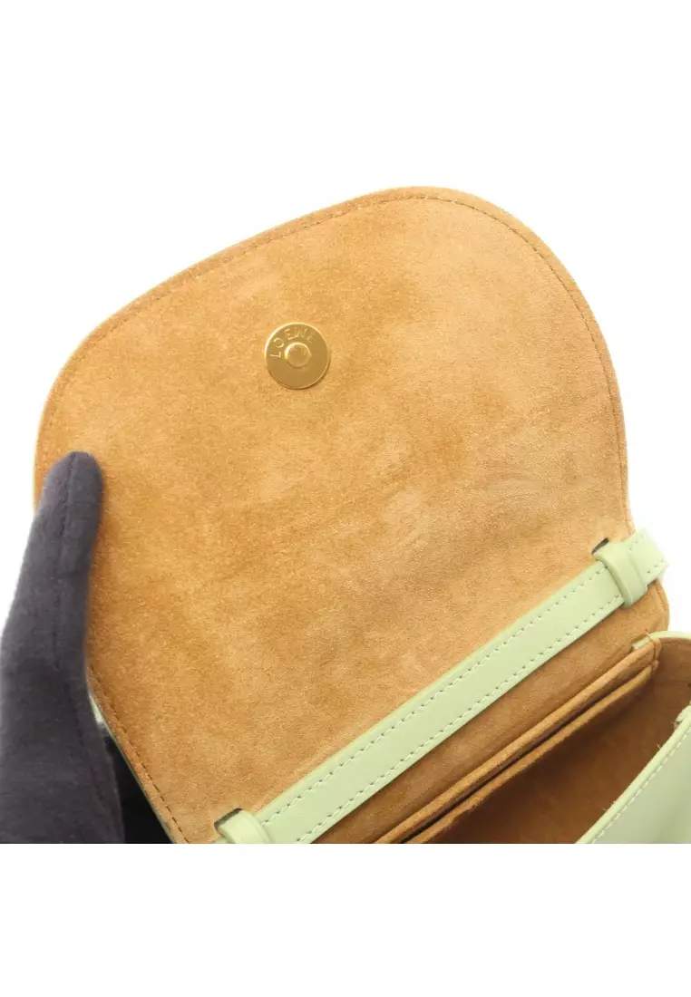 Buy LOEWE Pre-Loved LOEWE Gate dual bag mini Shoulder bag leather Light ...