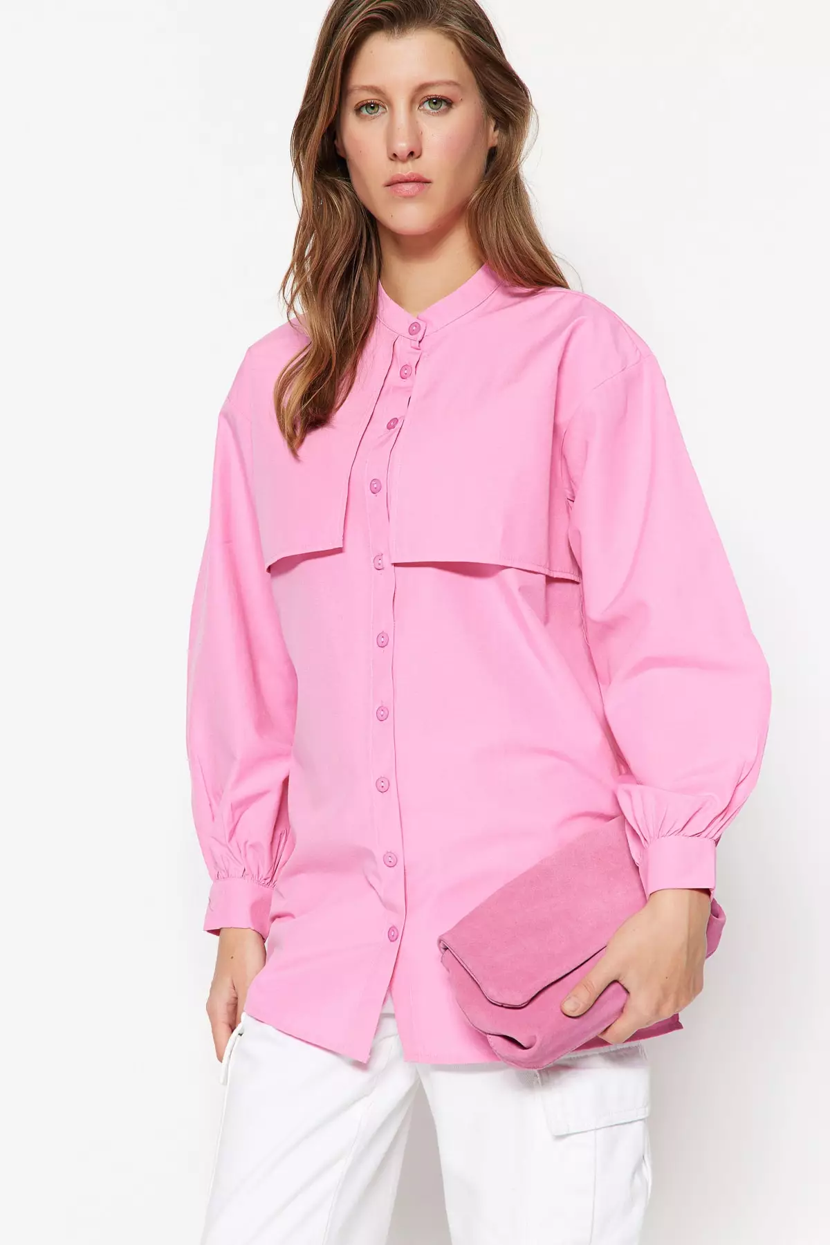 Buy Trendyol MODEST Flap Shirt 2025 Online | ZALORA