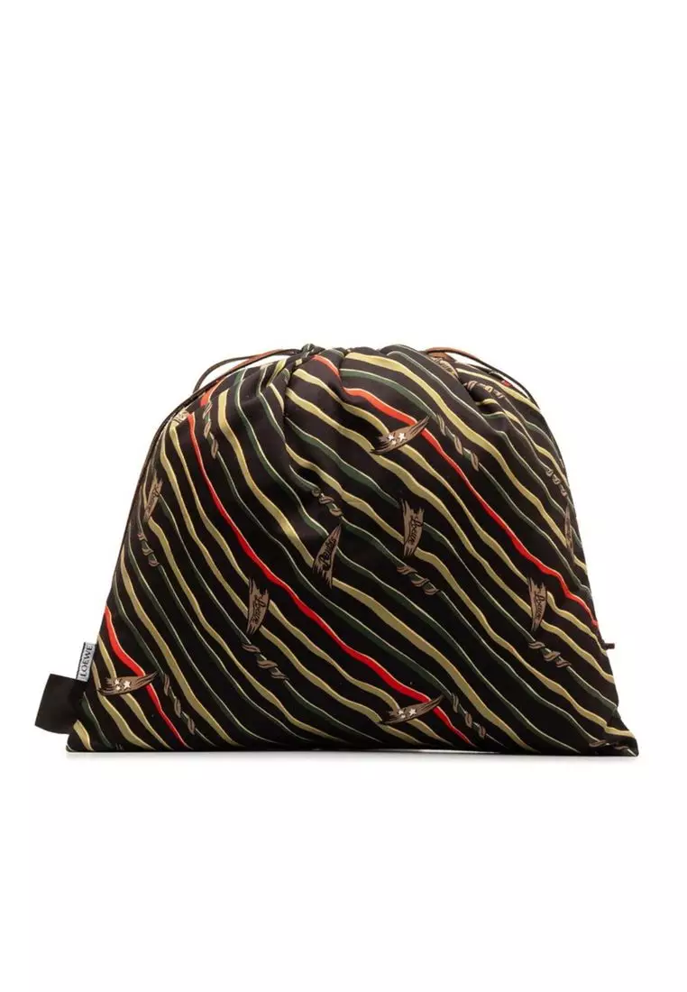 Buy Loewe Pre-Loved Loewe Multi Canvas Drawstring Pouch 2025 Online ...