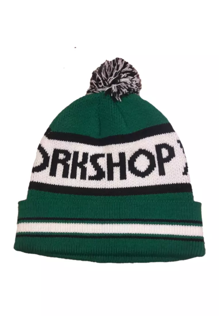 Buy Crazeecausa Alien Workshop Alcrylic Beanie Green with Pom Pom ...