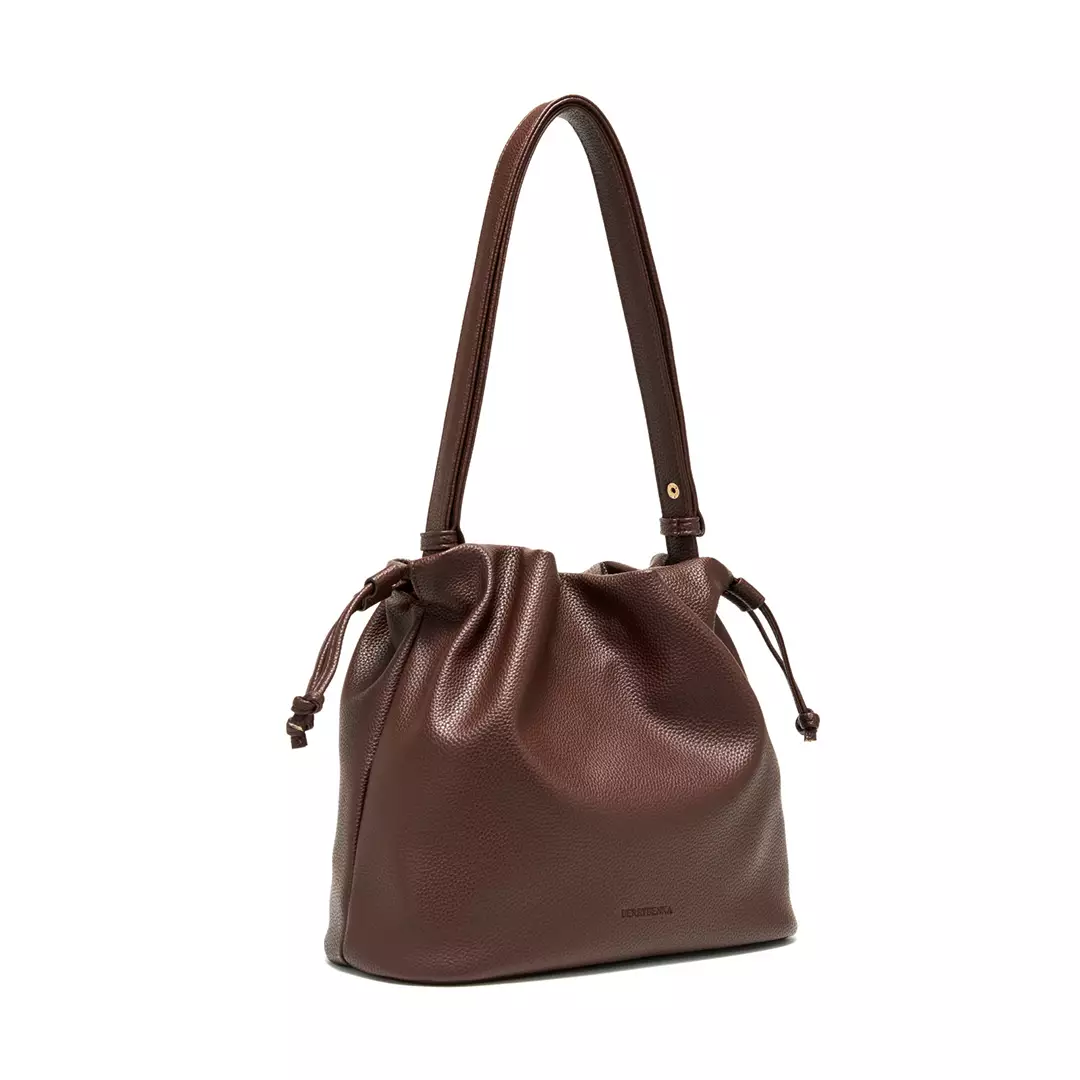 Jual Berrybenka Label Sofia Raina Bucket Bags Dark Brown Original 2026 ...