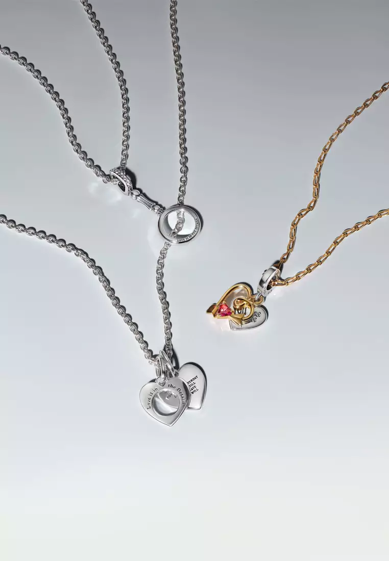 Buy PANDORA Pandora 14K Gold Plated Elongated Link Chain Necklace ...