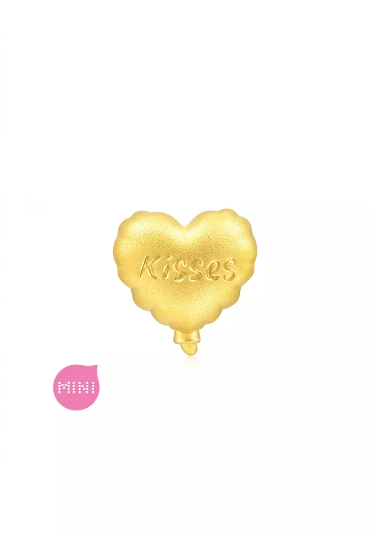 Buy Chow Sang Sang 999 24K Solid Gold Mini Charm Kissing Muah Heart ...