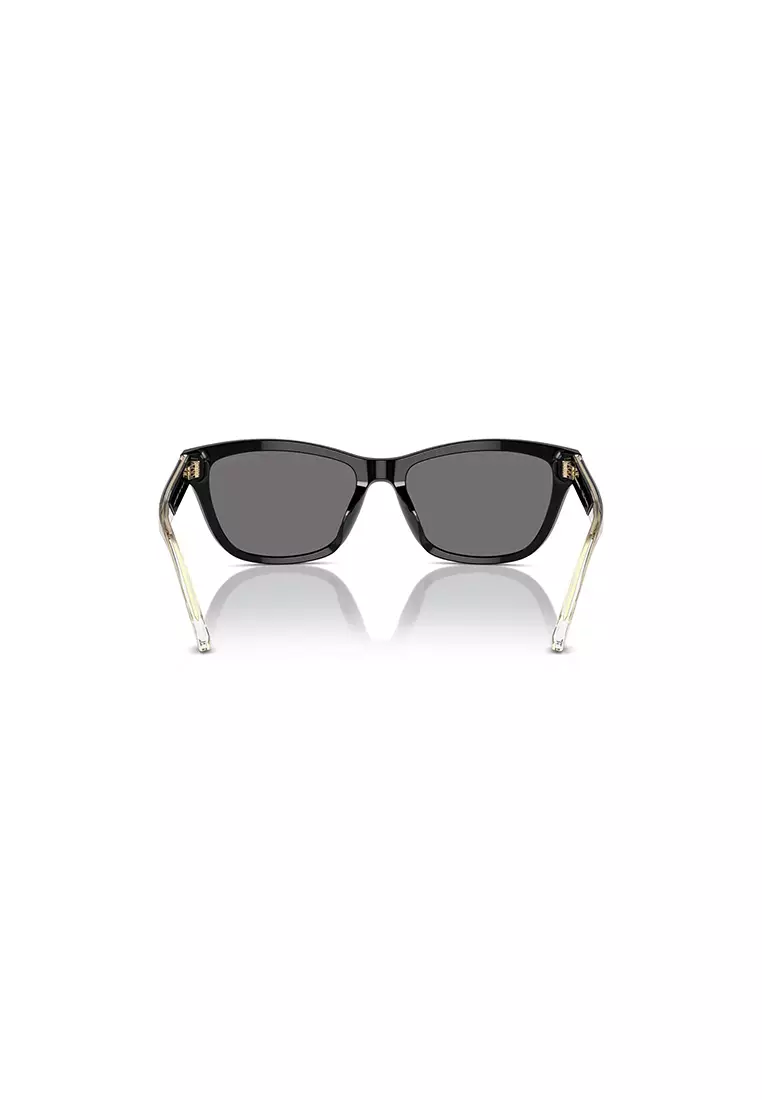Buy Emporio Armani Women Cat Eye Frame Polarised Black Sunglasses, UV ...