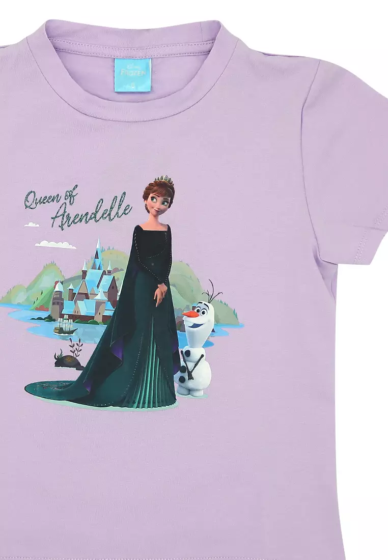 Buy DISNEY Disney Frozen Girls "Queen of Arendelle" Graphic T-Shirt 2025 Online | ZALORA Philippines