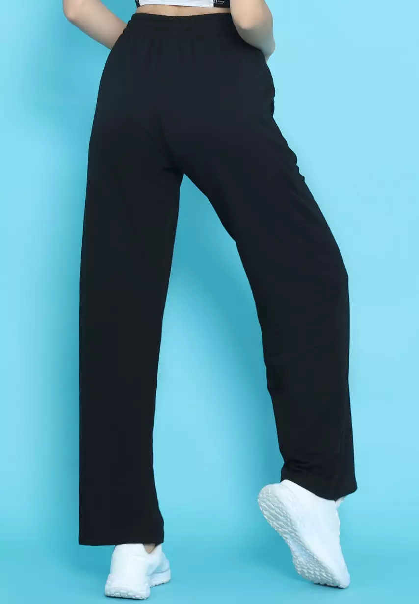 Jual Corenation Active Straight Loose Pants - Black Original 2024 ...