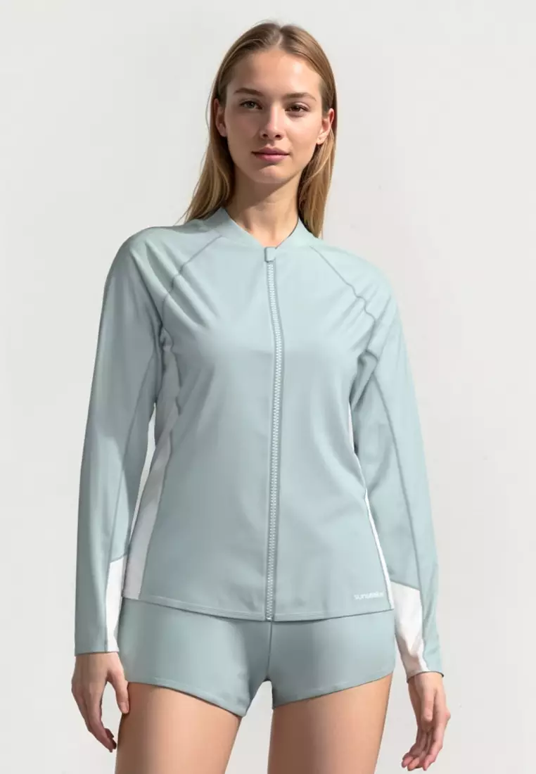 Buy Sunseeker Supplementary Ladies Mist Green Zip Front UV Jacket 2025 ...