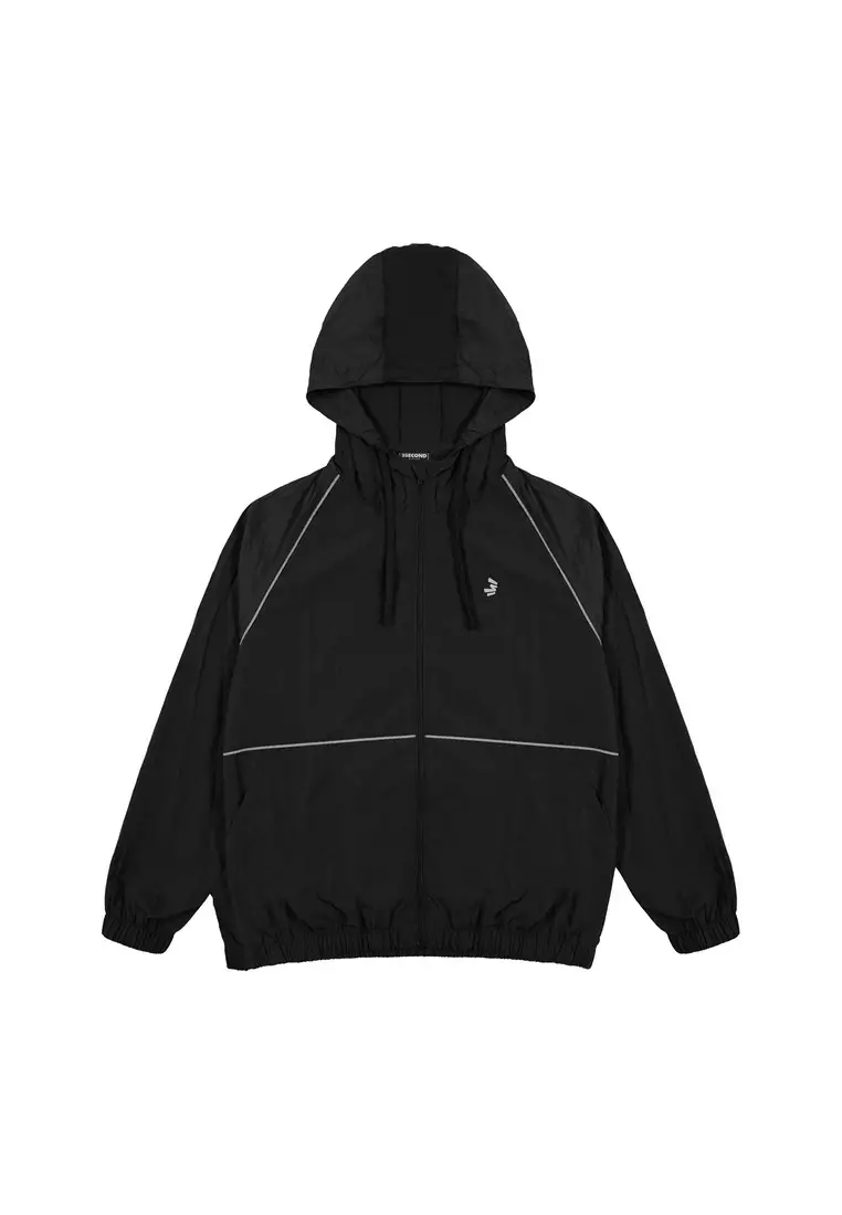 Jual 3SECOND 3Second Men's Jacket Zipper Hoodie Regular Fit Taslan ...